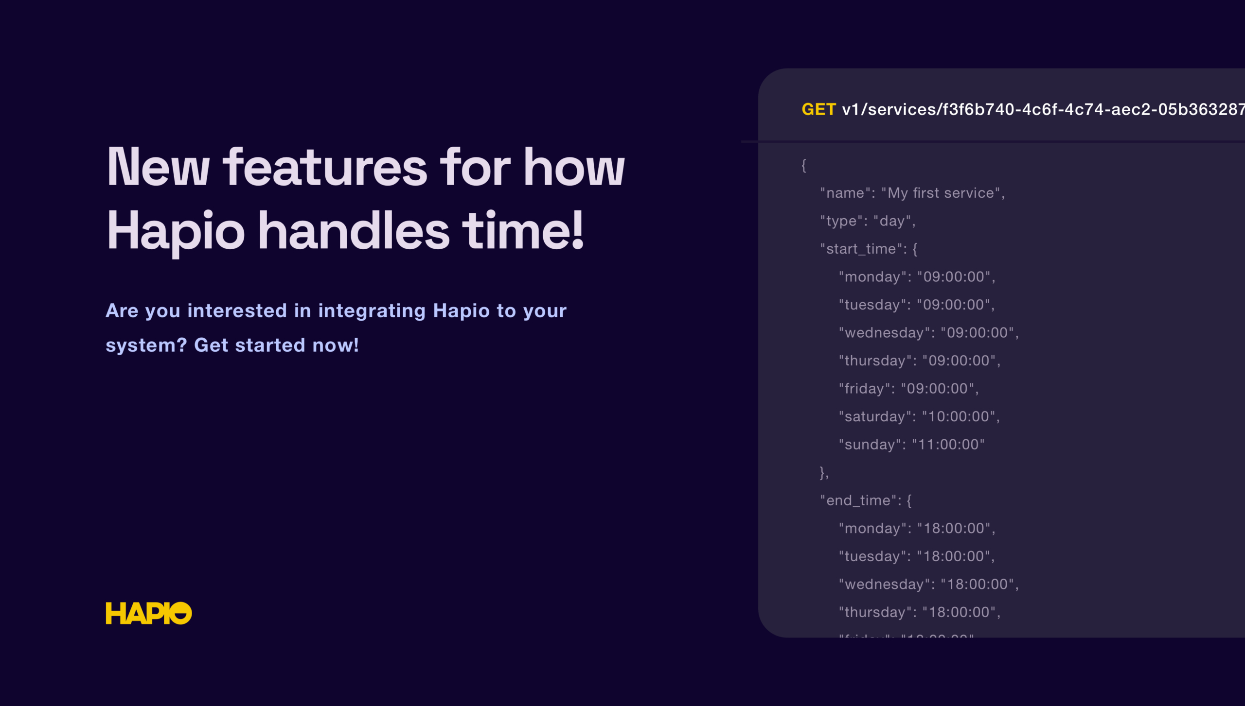 New features for how Hapio handles time! - Hapio